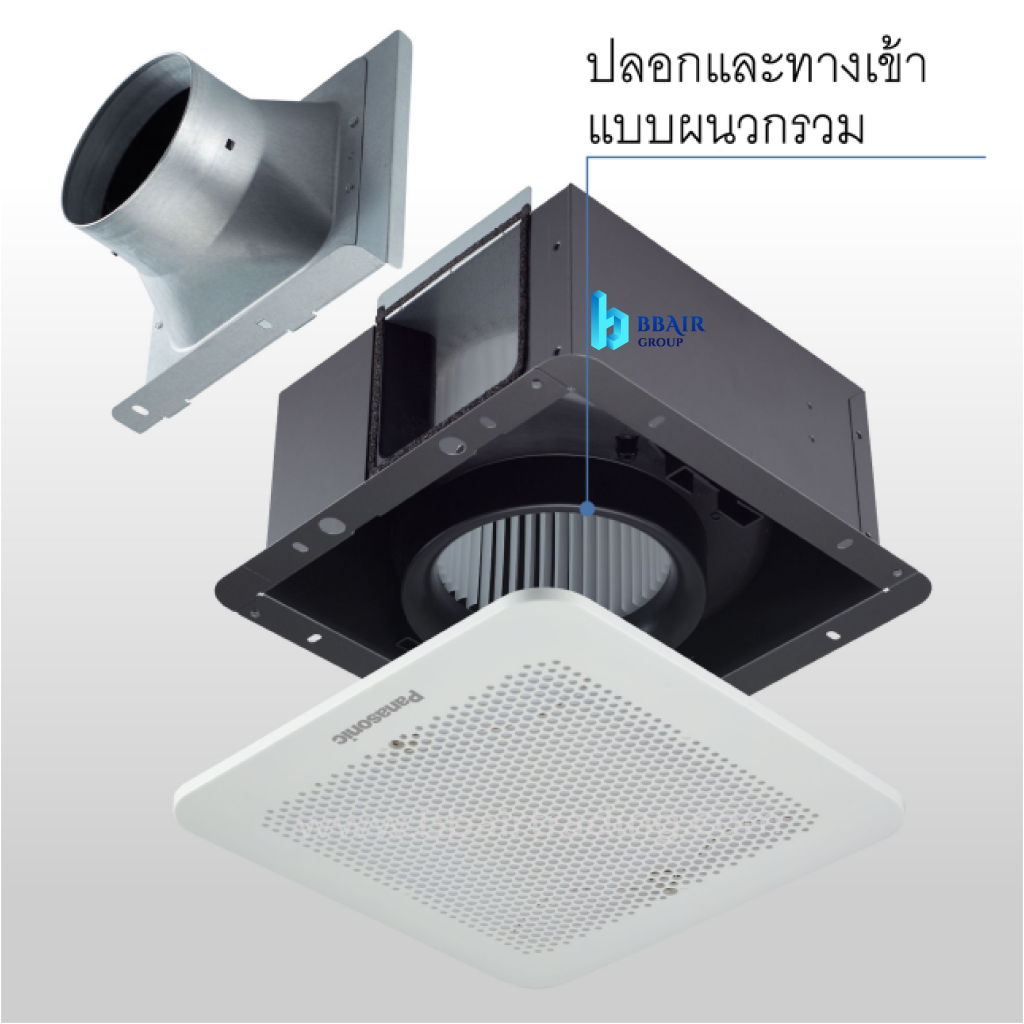 พานาโซนิค Panasonic พัดลมระบายอากาศแบบฝังเพดาน รุ่น FV-17CU9 | BBAIRTRADING